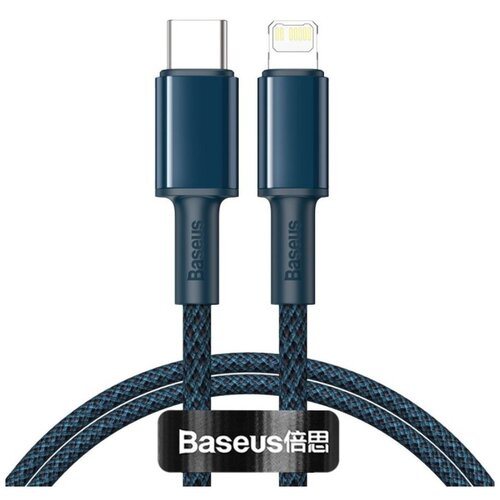 Кабель Baseus High Density Braided Fast Charging Data Cable Type-C to Lightning PD 20W 2m Blue (CATLGD-A03)