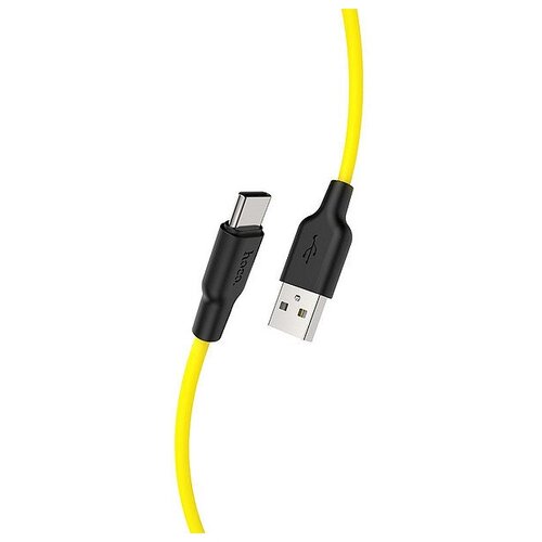 Кабель Hoco Кабель Hoco X21 Plus USB - Type-C, 1 м, 1 шт., желтый