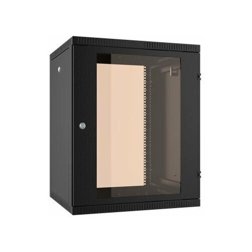 Шкаф коммутационный C3 Solutions WALLBOX (NT084558) настенный 12U 600x520мм пер. дв. стекл направл. под закл. гайки 160кг черный 470мм 22.5кг 610мм IP20 сталь