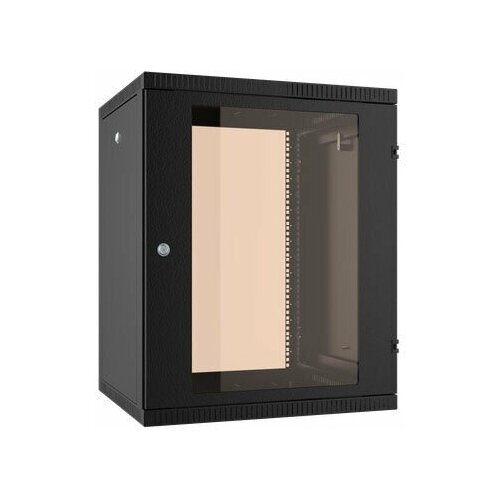 Шкаф коммутационный C3 Solutions WALLBOX (NT589168) настенный 18U 600x350мм пер. дв. стекл направл. под закл. гайки 360кг черный 300мм 23кг 880мм IP20 сталь