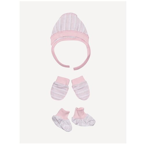 Комплект одежды Клякса, размер 68, розовый, серый