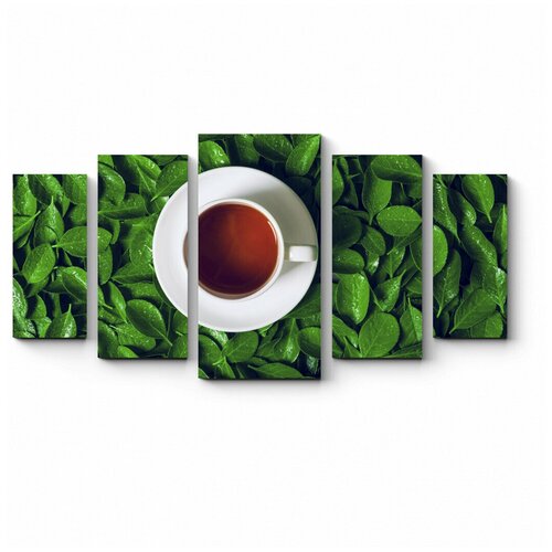 Модульная картина Зеленый чай 110x61