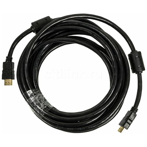 Кабель соединительный аудио-видео Ningbo HDMI-5M-MG HDMI HDMI Позолоченные контакты черный 5м