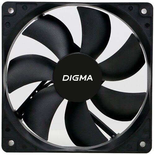 Вентилятор Digma DFAN-120-7 120x120x25mm 3-pin 4-pin Molex23dB 73gr Ret
