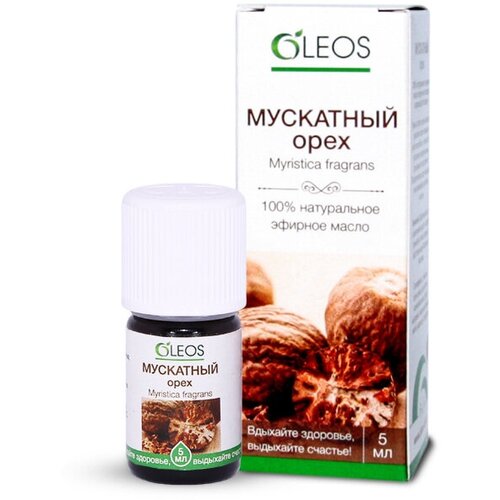 Oleos Масло эфирное мускатного ореха 5 мл 1 шт