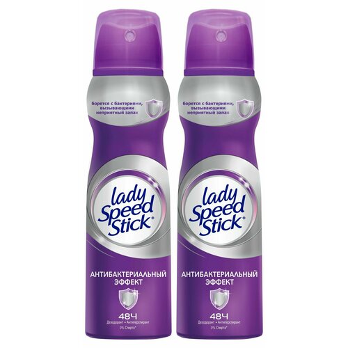 Lady Speed Stick дезодорант-антиперспирант спрей Антибактериальный Эффект, 150 мл, 2 шт