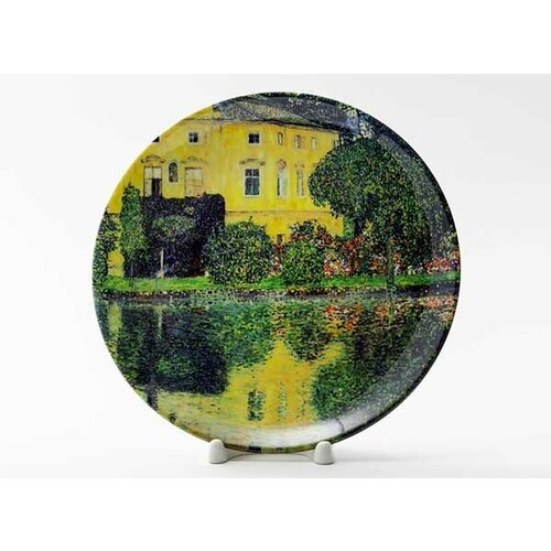 Декоративная тарелка Климт Густав Замок Каммер на озере Аттерзее IV