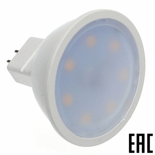 Лампа 7Вт LED7-JCDR/845/GU5.3 220В 4500К светодиодная типа MR16 холодный белый свет (Camelion) (6 шт. в комплекте)