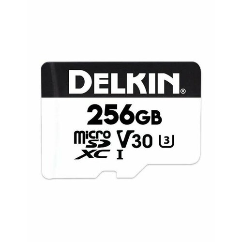 Карта памяти microSD Delkin 256GB Hyperspeed UHS-I SDXC microSD c SD адаптером