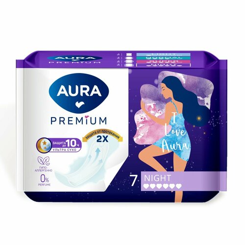 Прокладки гигиенические Aura Premium Night