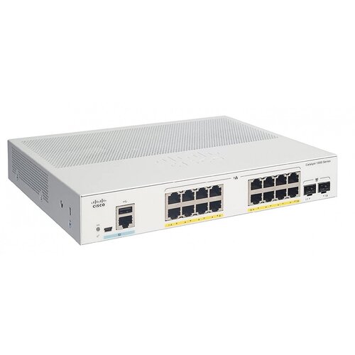 Коммутатор (свитч) Cisco (C1000-16T-2G-L)