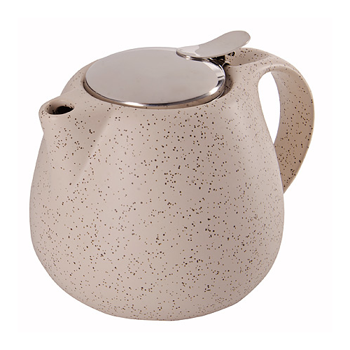 Чайник заварочный Loraine / Лорэйн из керамики, бежевый, 700мл / заварник