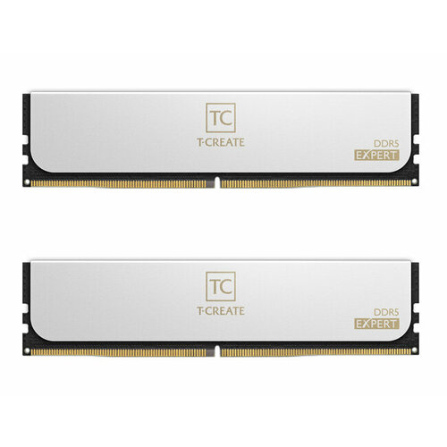 Оперативная память Team Group DDR5 T-Create Expert 96GB (2x48GB) 6800MHz CL36 (36-46-46-84) 1.4V White (CTCWD596G6800HC36DDC01)