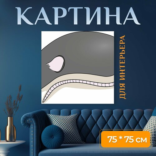 Картина на холсте "Мышь, крыса, животное" на подрамнике 75х75 см. для интерьера