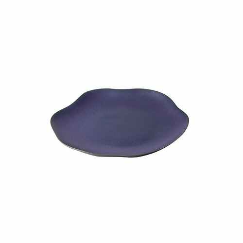Тарелка ROOMERS TABLEWARE Shell, 22.6 см, каменная керамика, цвет синий (L9004-7447U)