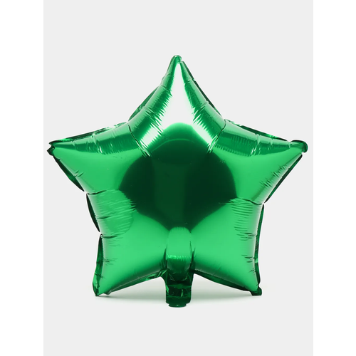 Воздушный шар фольгированный Anagram звезда Металлик зеленый, 48 см