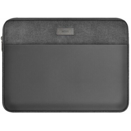 Сумка для ноутбука до 14.2 дюймов WiWU Minimalist Laptop Sleeve для Macbook Air 2020, серый