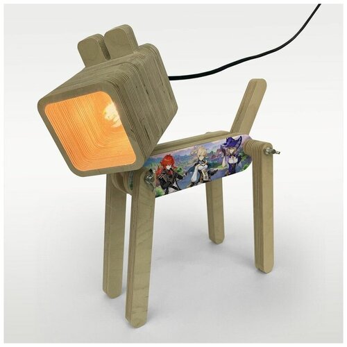 Настольная лампа светильник "Собака" модель Игра Геншин - 568