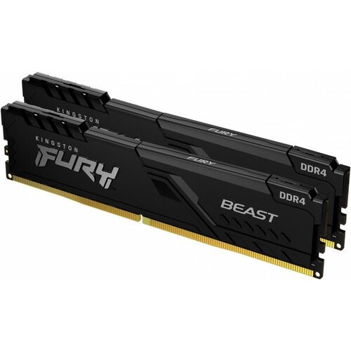 Оперативная память Kingston 8GB 2666MHz DDR4 CL16 DIMM (Kit of 2) FURY Beast Black KF426C16BBK2/8