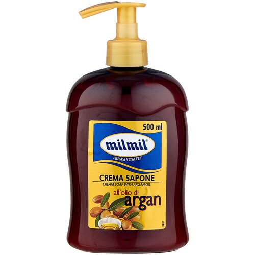 Milmil Крем-мыло жидкое Argan oil, 500 мл, 678 г
