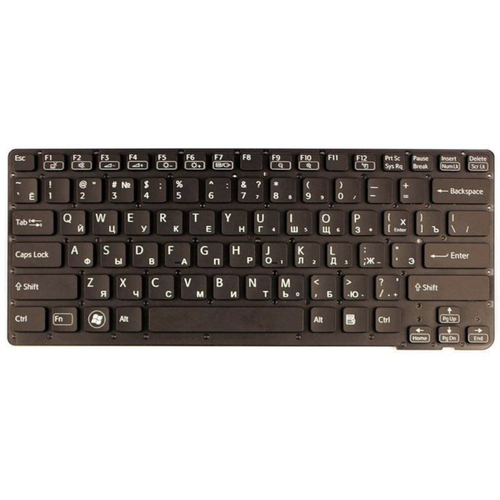 Клавиатура для ноутбука Sony Vaio VPCCA2S1R черная без рамки