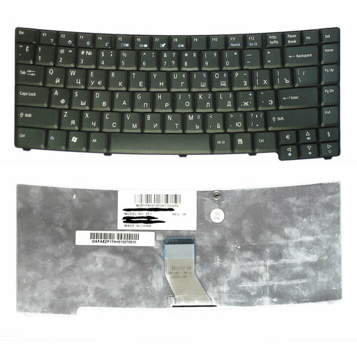 Клавиатура для ноутбука ACER ZB2 9J. N7082.40R Черная, без верхних креплений