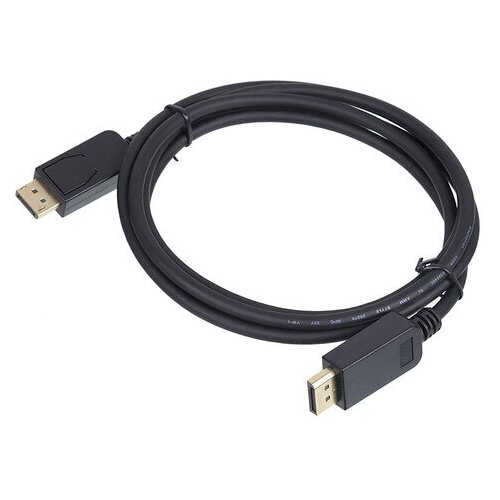 Кабель Display Port 1.2v, DisplayPort (m) - DisplayPort (m), GOLD , 2м, черный
