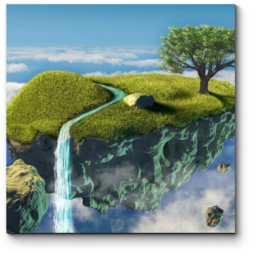 Модульная картина Воздушный водопад140x140