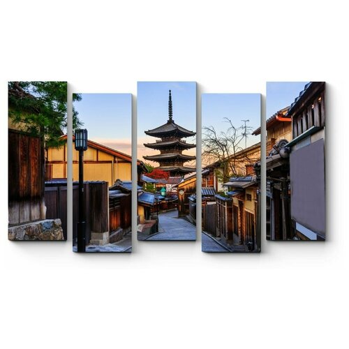 Модульная картина Предрассветный Киото90x52