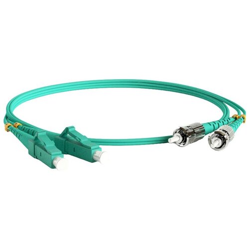 Патч-корд волоконно-оптический Hyperline FC-D2-503-LC/PR-ST/PR-H-3M-LSZH-AQ 3.0m