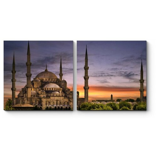 Модульная картина Величественный Стамбул 90x45