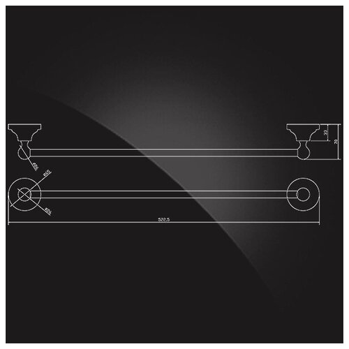 ELGHANSA Держатель полотенца 50 см CRG-215