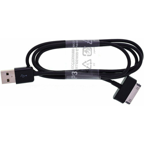 Кабель 30-pin Samsung - USB-A 2.0 / 1m / 2A / Samsung Galaxy Note 10.1 N8000 черный