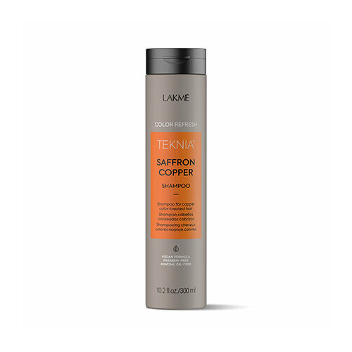 LAKMÉ, REFRESH, SAFFRON COPPER SHAMPOO, Шампунь для обновления цвета медных оттенков волос, 300 мл