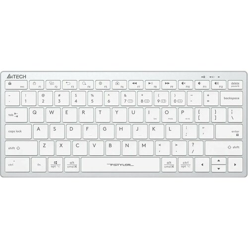 Клавиатура A4TECH Fstyler FBX51C, USB, Bluetooth/Радиоканал, белый [fbx51c white]