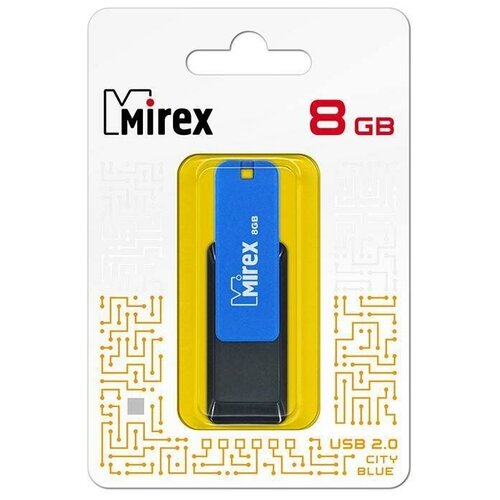 Флешка Mirex City 8Gb blue