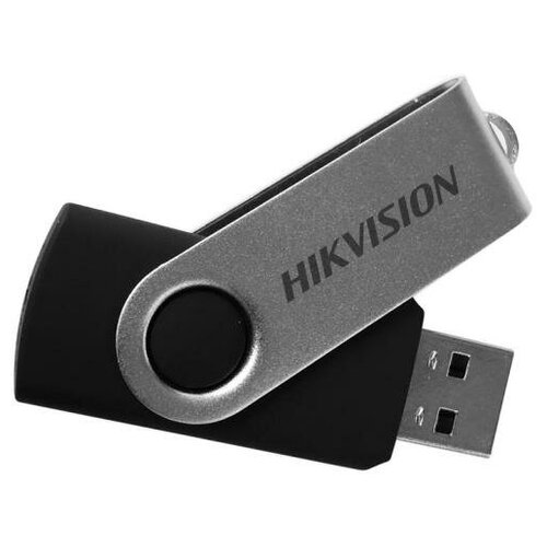 Флешка Hikvision M200S USB 3.0 128 ГБ, черный/серебристый