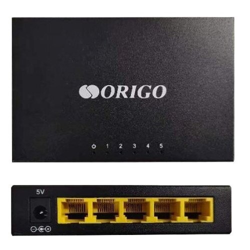 Коммутатор ORIGO OS1205/A1A, 5 портов 10/100 Base, внешний блок питания