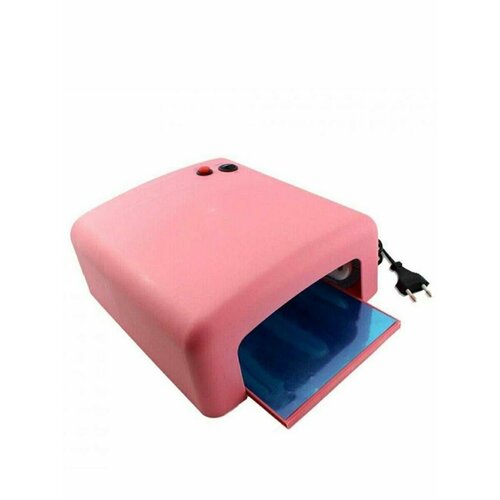Лампа для сушки ногтей UV ZH-818 розовая