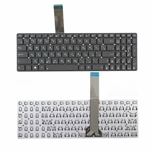 Клавиатура для ноутбука Asus K55, A55, K75, K75VD, S56, U57, R500 черная без рамки