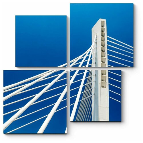 Модульная картина Белоснежный мост 160x160
