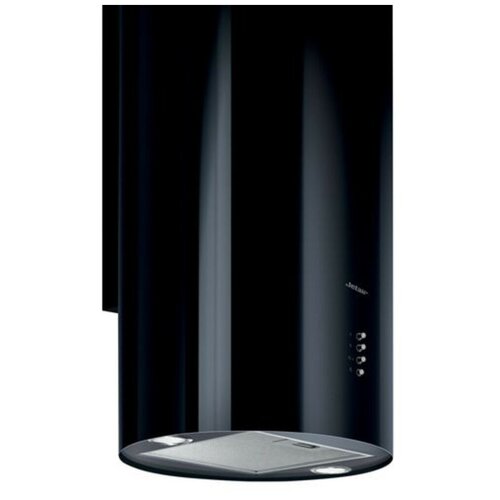 Купольная вытяжка Jetair Pipe 43 BK LED, цвет корпуса черный, цвет окантовки/панели черный