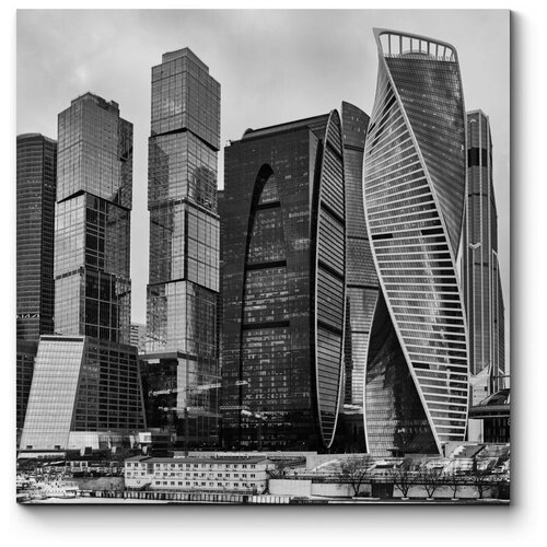 Модульная картина Московский бизнес центр100x100