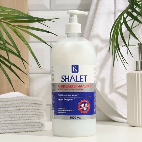Жидкое крем-мыло SHALET антибактериальное, гипоаллергенное, 1 л