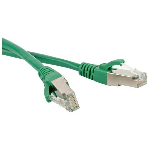 Патч-корд Hyperline PC-LPM-STP-RJ45-RJ45-C5e-1M-LSZH, 1 м, зеленый