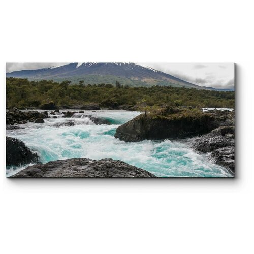 Модульная картина Водопады в чилийском национальном парке 40x20