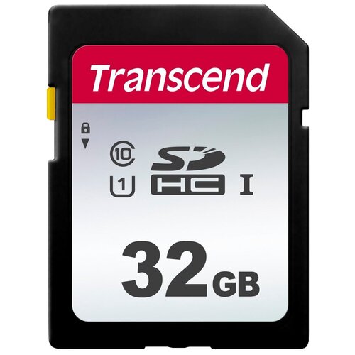 Карта памяти Transcend SDHC 32 ГБ Class 10, V10, A1, UHS Class 1, R/W 100/20 МБ/с, 1 шт., черный