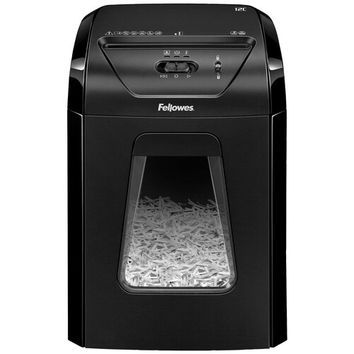 Уничтожитель бумаг  Fellowes Powershred 12C черный