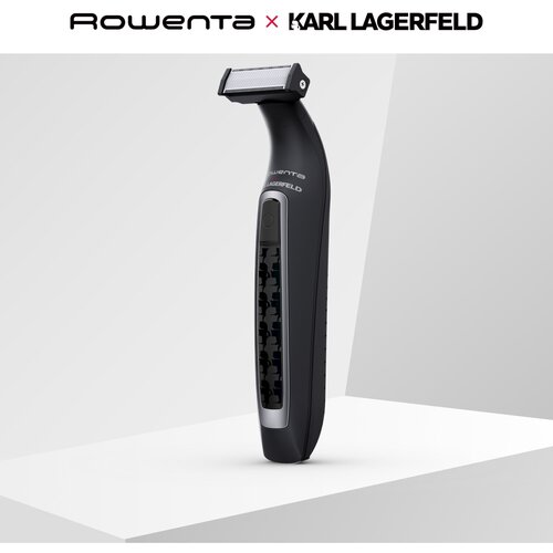 Триммер для бороды и усов Rowenta Karl Lagerfeld Forever Sharp TN602LF0, черный, водонепроницаемый, 120 минут автономной работы