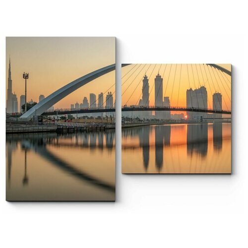 Модульная картина Панорама Дубая 160x120